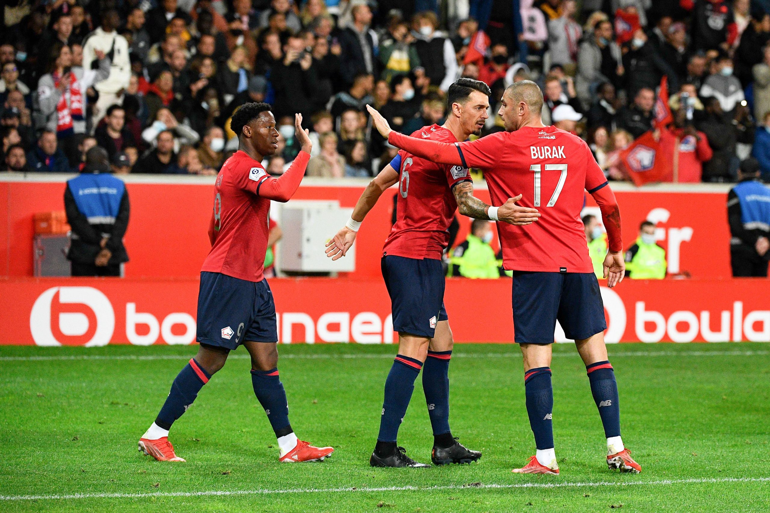 Deux buts dans un match, fait rare pour l'attaque du LOSC cette saison ...